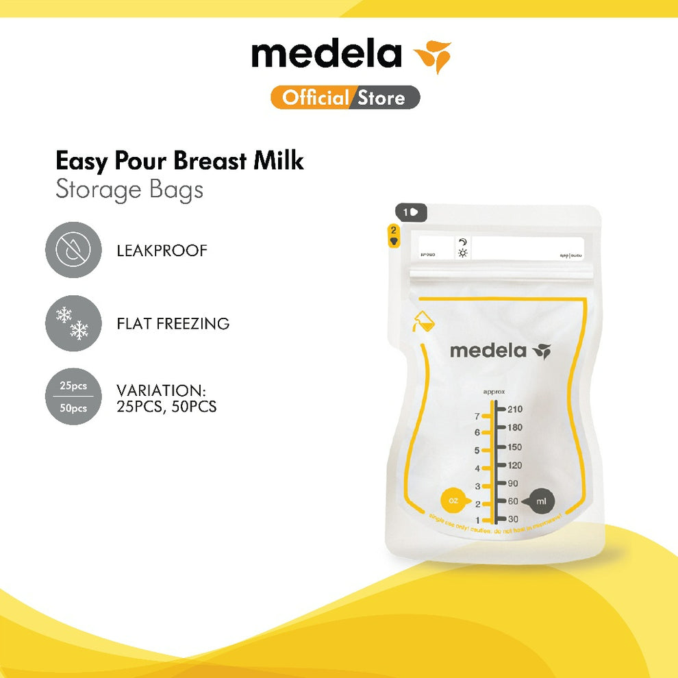 Easy Pour Breast Milk Storage Bags 25pcs/50pcs – Medela Singapore